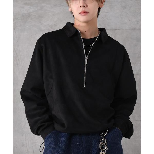 『タイムセール実施中』ZOZO問い合わせ番号:100934739ショップ:CONFIRM，コンファームブランド:Confirm，コンファーム商品名:ポリスウェード ディープハーフジップ ポロ メンズ レディース ユニセックスカテゴリ:トップ...