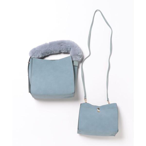 『セール実施中』ZOZO問い合わせ番号:100935677ショップ:UNBILLION，アンビリオンブランド:cache cache，カシュ カシュ商品名:カシュカシュ cachechche / 横ヒネリインバッグセットファーハンドルカテゴ...