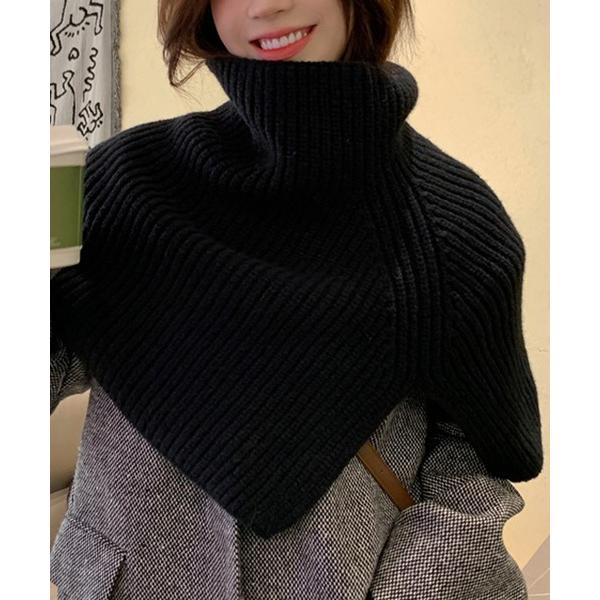 『タイムセール実施中』ZOZO問い合わせ番号:100967741ショップ:210nouve，トゥージュヌーブブランド:LUMIRA（アパレル），ルミラ商品名:ニットスリットポンチョ タートルネック ニットウォーマーカテゴリ:ファッション雑貨...