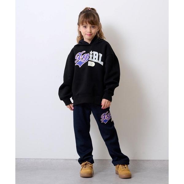 『セール実施中』ZOZO問い合わせ番号:100974656ショップ:X-girl Stages，エックスガール ステージスブランド:X-girl Stages，エックスガールステージス商品名:ロゴ裏起毛パーカー+裏起毛カットデニムパンツセッ...