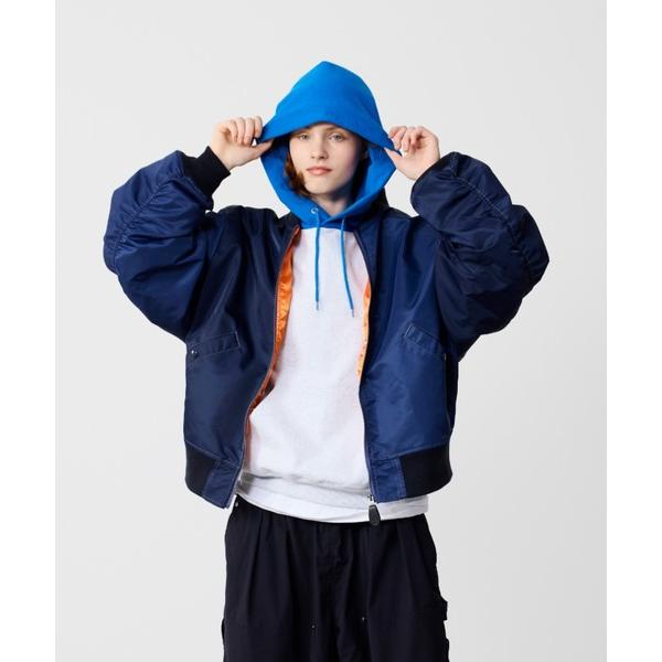 ZOZO問い合わせ番号:100976470ショップ:BEAMS MEN，ビームス メンブランド:BEAMS，ビームス商品名:クレイジー MA-1 ジャケット【ワイドフィット】カテゴリ:ジャケット/アウター>ブルゾンブランド品番:11-...