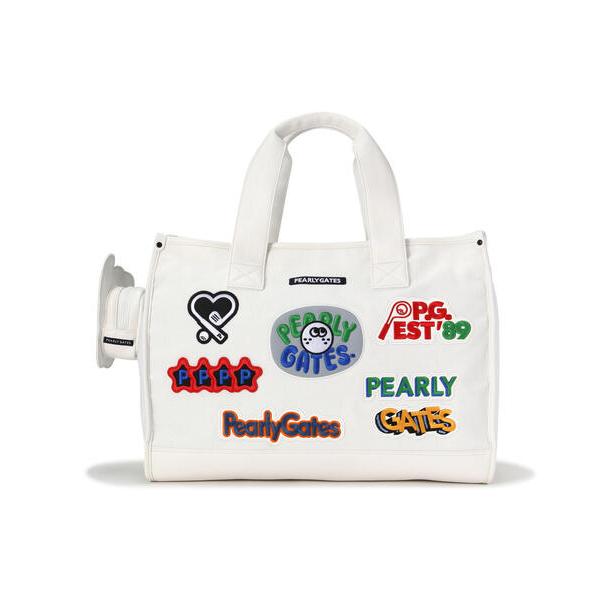 ZOZO問い合わせ番号:100976579ショップ:the HOUSE，ザハウスブランド:PEARLY GATES，パーリーゲイツ商品名:【PEARLY GATES】ロゴワッペンロッカーバッグ (UNISEX)カテゴリ:アウトドア/スポーツ...