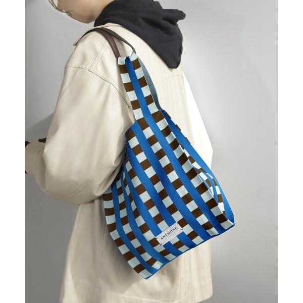 『セール実施中』ZOZO問い合わせ番号:100976836ショップ:ANEMONE，アネモネブランド:ANEMONE，アネモネ商品名:チェック柄ニットバッグカテゴリ:バッグ>トートバッグブランド品番:FG270028Z素材:ポリエステ...