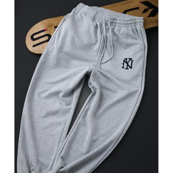 ZOZO問い合わせ番号:100976935ショップ:JEANS MATE，ジーンズメイトブランド:UNIIT，ユニット商品名:【SAVIER：サビアー】NY ロゴ刺繍 スウェットパンツ【セットアップ可能】カテゴリ:パンツ>スウェットパ...