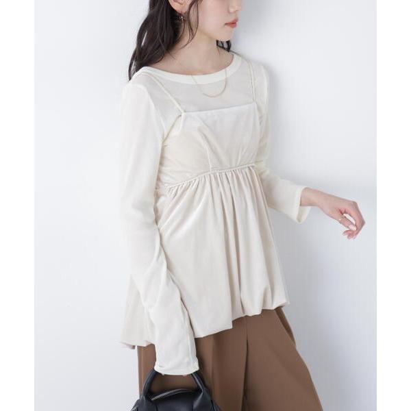 『タイムセール実施中』ZOZO問い合わせ番号:100977097ショップ:FREE'S MART，フリーズマートブランド:FREE'S MART，フリーズマート商品名:◆〈ＭＦＭ〉ベロアバルーンチュニックブラウスカテゴリ:トップス>シ...