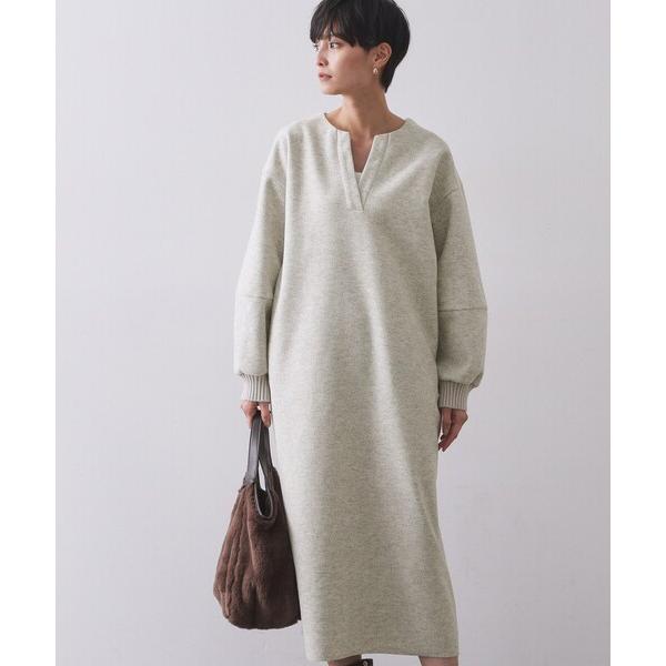 『タイムセール実施中』ZOZO問い合わせ番号:100977256ショップ:OPAQUE.CLIP，オペークドットクリップブランド:OPAQUE.CLIP，オペークドットクリップ商品名:ストレッチメルトンキーネックワンピ【洗濯機OK】カテゴリ...