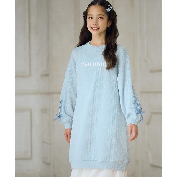 『タイムセール実施中』ZOZO問い合わせ番号:100977884ショップ:cross marche，クロスマルシェブランド:Amourire girl，アムリールガール，cross marche，クロスマルシェ商品名:袖レースアップワンピー...