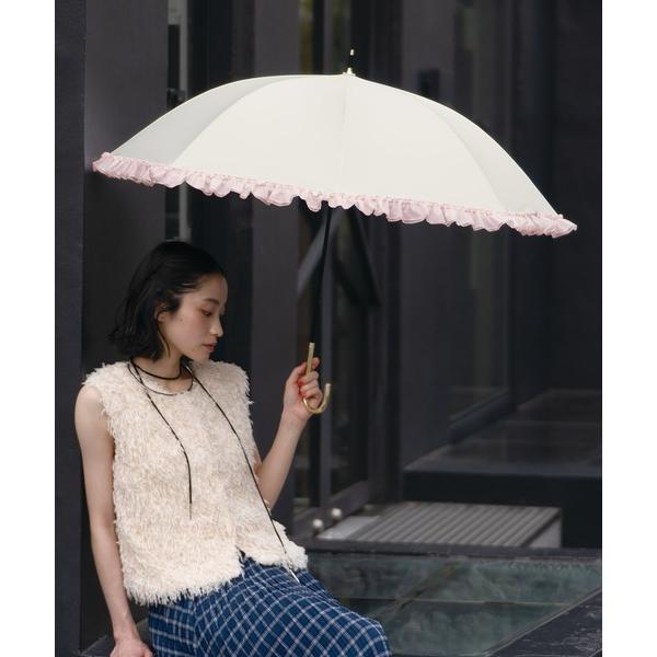 ZOZO問い合わせ番号:100979147ショップ:Wpc./KiU，ダブリュピーシーキウブランド:Wpc.，ダブリュピーシー商品名:遮光オーガンジーフリルカテゴリ:ファッション雑貨>長傘ブランド品番:81-16279-101素材:ポ...