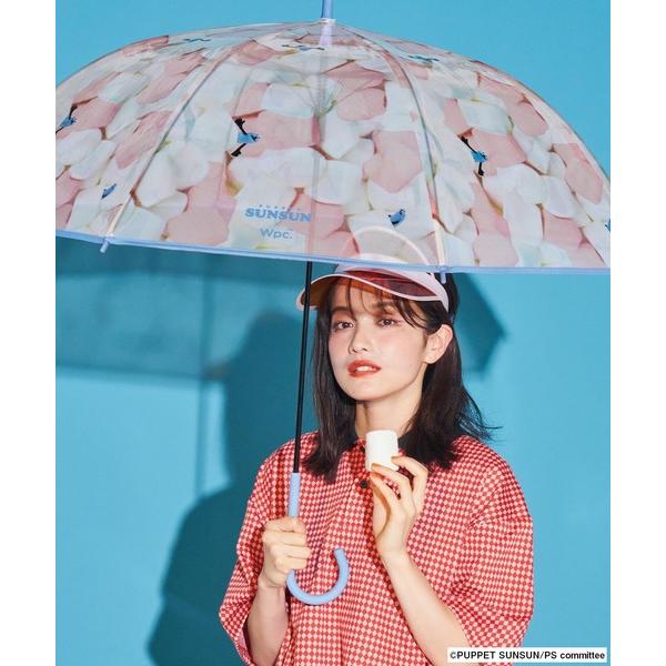 ZOZO問い合わせ番号:100979168ショップ:Wpc./KiU，ダブリュピーシーキウブランド:Wpc.，ダブリュピーシー商品名:[ビニール傘]パペットスンスン × Wpc. マシュマロアンブレラカテゴリ:ファッション雑貨>長傘ブ...