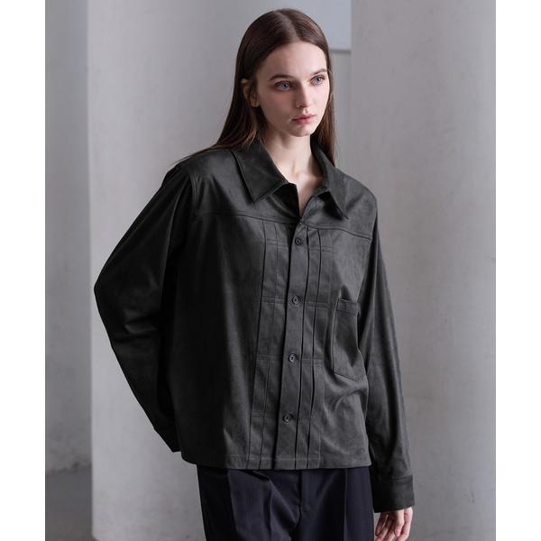 ZOZO問い合わせ番号:100980045ショップ:EMMA CLOTHES，エマ クローズブランド:CLEL，クレイル商品名:【CLEL】Double Tech Fade Trucker Design Shirt / ダブルテックフェード...