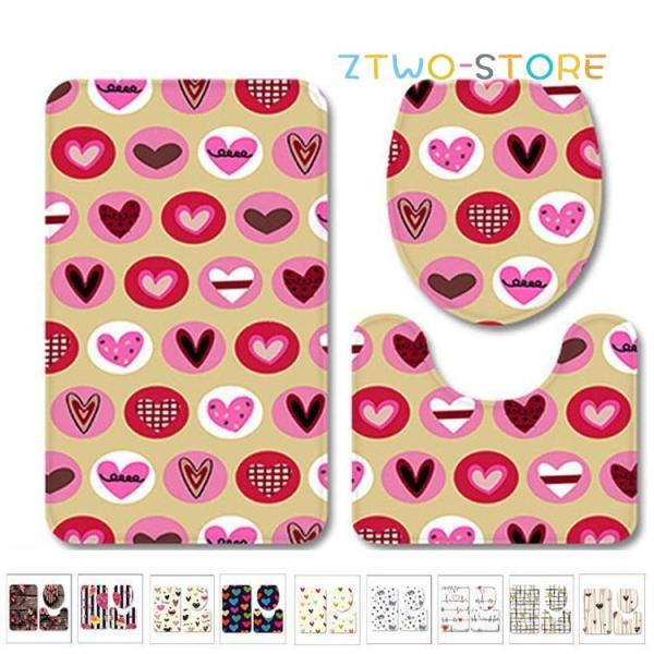 爆買■ 品名：トイレマット3点セット■ 素材：フランネル ■ タイプ：全10タイプ■ サイズ：SIZE1-SIAZE4■ 産地：中国検索ワード：トイレマット 乾度良好　おしゃれ 北欧 洗える 滑り止め 選べるデザイン 厚手 かわいい 滑りに...