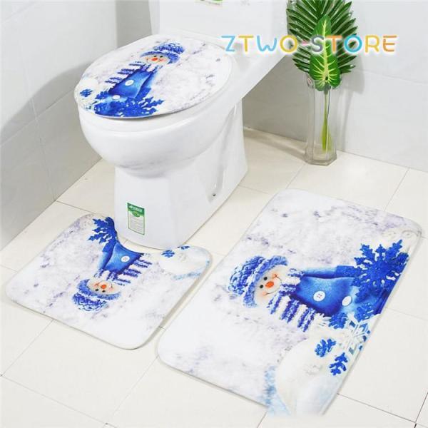 爆買■ 品名：トイレマット3点セット■ 素材：ポリエステル  ■ カラー：全1色■ サイズ：写真参考■ 産地：中国検索ワード：トイレマット 乾度良好　おしゃれ 北欧 洗える 滑り止め 選べるデザイン 厚手 かわいい 滑りにくい ウォッシャブ...