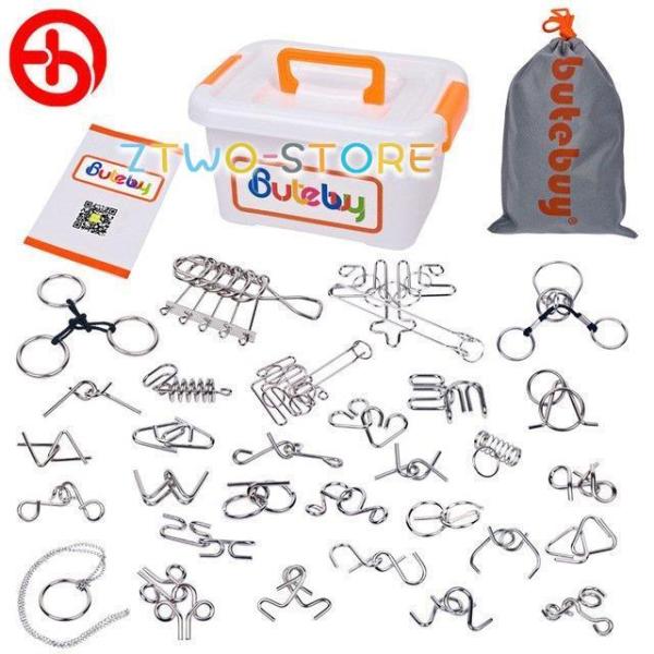 爆買【 本製品の知恵の輪の解き方のポイント 】 まずは、部品がすり抜けられる隙間を見つけるところからスタートです。部品をあれこれと動かしているうちに、パターンに従った動きができればスルッと外れています。こなしていくうちに動かし方のパターンが...