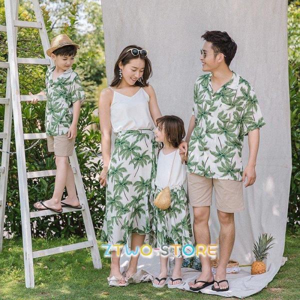 爆買母親とgirl：上下セット父親とboy：トップス+ショットパンツ2点セット素材：綿親子ペアがかわいい！父の日、母の日、、誕生日のギフト、パパ、ママとお子様とのお揃いに◎☆運動会、夏休み、海、プール、旅行、公園、ルームウェア、デイリーユー...