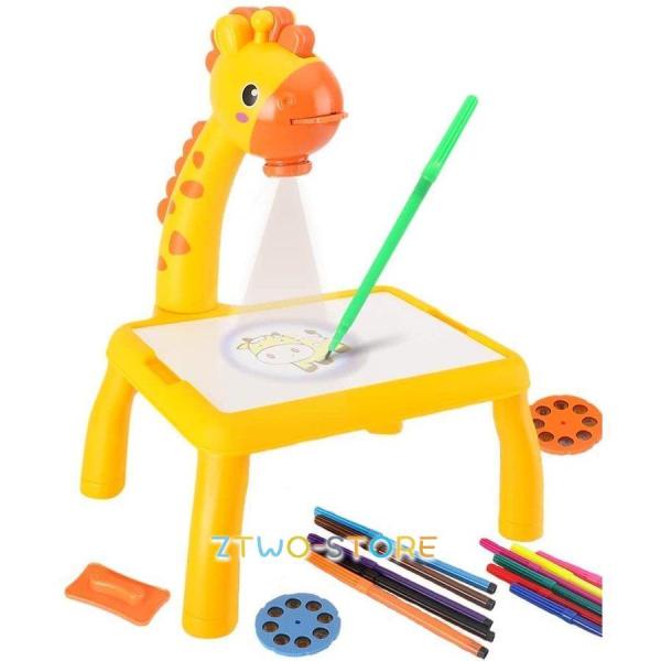 爆買興味深いプロジェクター機能：製図板は、プロジェクターの原理を使用してスライドインし、ボード上の画像を照らしてから、製図板に画像の色をペイントします。主な素材とサイズ：環境に優しいABS素材を使用してください。サイズ：約29.5 * 25...