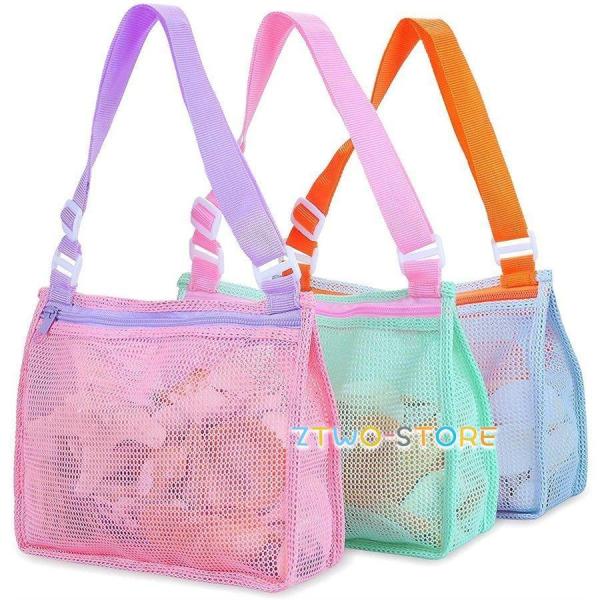 爆買商品説明：【子供用メッシュバッグ】ご注意：メッシュバッグだけです、おもちゃは含まれておりません。優れたメッシュのデザインで砂や水など自然に取れ、畳んでしまえるので後片付けも簡単です。3色があります、男の子、女の子でも適用します。【持ち運...