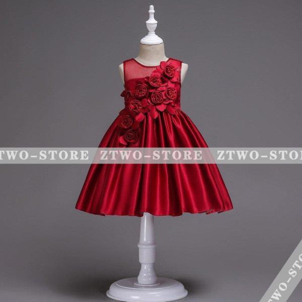 爆買新品 子供ドレス ピアノ発表会 子供ドレス 発表会 子どもドレス フォーマル 七五三 ジュニアドレス ピンク ワイン 100 110 120 130 140 150色：ピンク ワイン サイズ：100 110 120 130 140 150