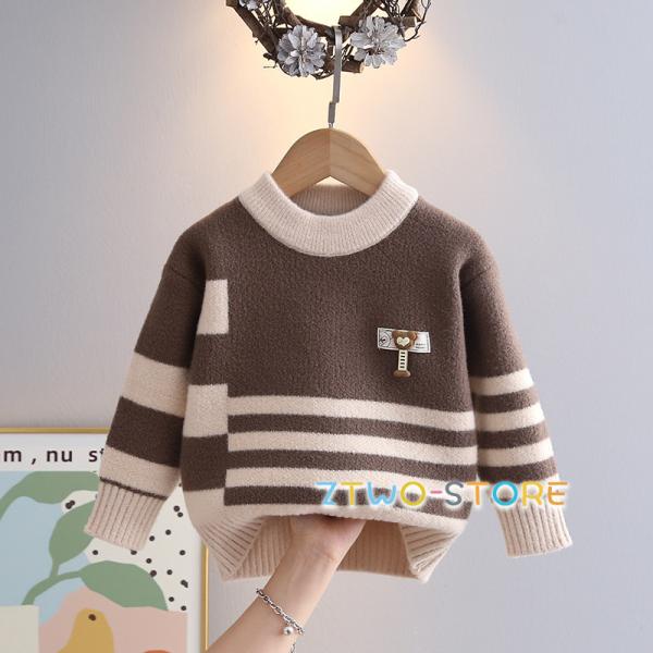 爆買商品詳細:カラー:/A01/A02サイズ:/80/90/100/110/120/130【商品説明】毎年定番で使えるキッズニットセーターが新登場！シンプルなデザインで着こなし幅の広いテッパンアイテムです！なめらかな肌触りが魅力のニットは、...