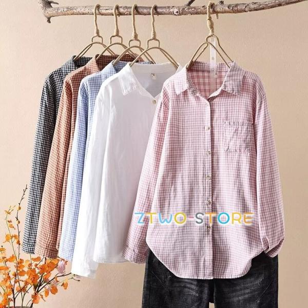 爆買商品名：シャツ素材：綿100％カラー： （写真参照）※モニターの発色の具合により実際の商品と色が異なる場合がございます。サイズ(cm)M： バスト104　 着丈64　肩幅40 袖長57L： バスト108　 着丈66　肩幅41 袖長58※...