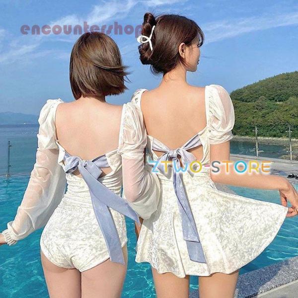 【商品コート】：y286629【素材】：ポリアミド(表地)　ポリエステル(裏地)【仕様】：ワンピース型【詳細】：ノンワイヤー、パッド内蔵【カラー】：半袖白、長袖白、長袖コーヒー【サイズ】：（約）参考身長: 150-160cm(M) 158-...