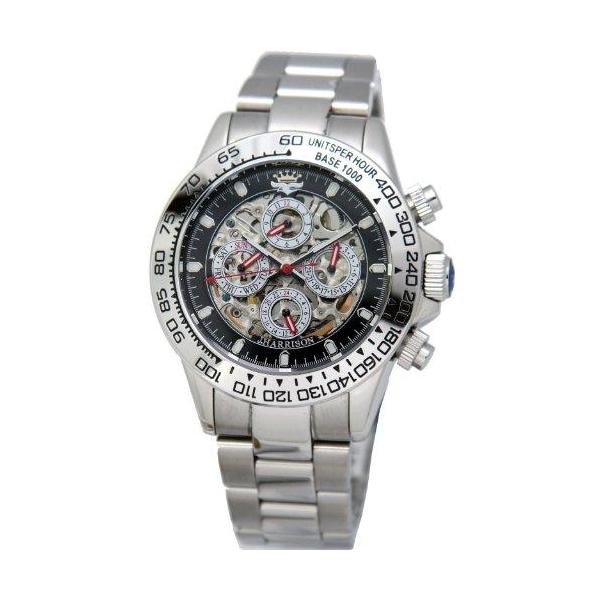 ●サイズ:　文字盤/(約)直径40mm　ケース/(約)縦48×横45×厚さ14mm　腕周り/(約)145-200mm●重量:(約)150g●材質:　ケース・ベルト/ステンレススチール　ガラス/ミネラルガラス●生産国:中国●スペック:　自動巻...