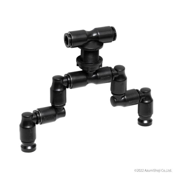 水槽内に熱帯雨林と同様の環境を作ることができます。各ジョイントは360°回転するので、水槽に合わせて調節可能。