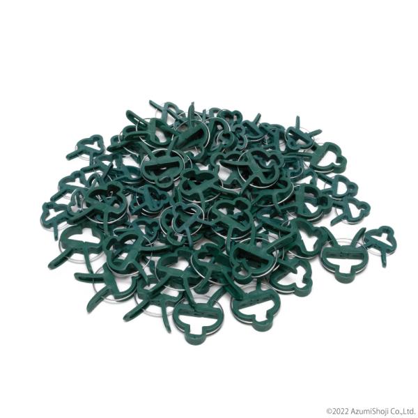 【植物クリップ】ツル性植物の誘引にぴったりな固定クリップです。【大容量】大30個 / 小50個なので、ツルや茎の太さや植物の種類によって使い分けができます。【おすすめ】朝顔や、ツルバラ、つるバラ、へちま、ゴーヤ、きゅうり、スイカ、なす、かぼ...