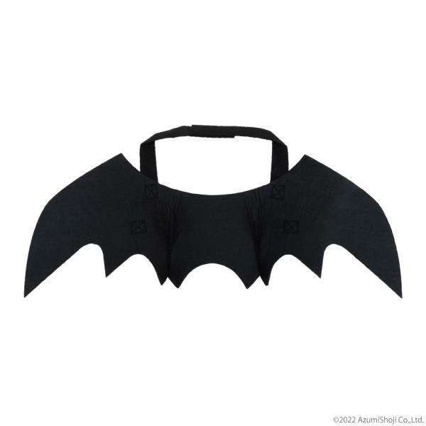 【猫服の素材】フェルト布製で拘束しないので猫も安心。肌触り優しいやわらか生地を使用。通気性、快適で、着脱も簡単。【面白いペット服】かわいいバットマンに♪＜製品詳細＞重量：40g、サイズ：W42.5×H17cm、首囲：45cm、胴囲：55cm
