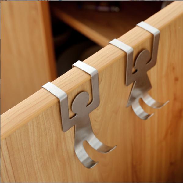 【吊り下げフック】男の子と女の子の人形の形をしたフックです♪【かわいい】遊び心があって可愛いデザインです！【錆びにくい】ステンレス製なので、キッチンや水回りでも錆びにくい！【使える場所いろいろ】キッチンだけでなくオフィスや学校での利用にも◎...