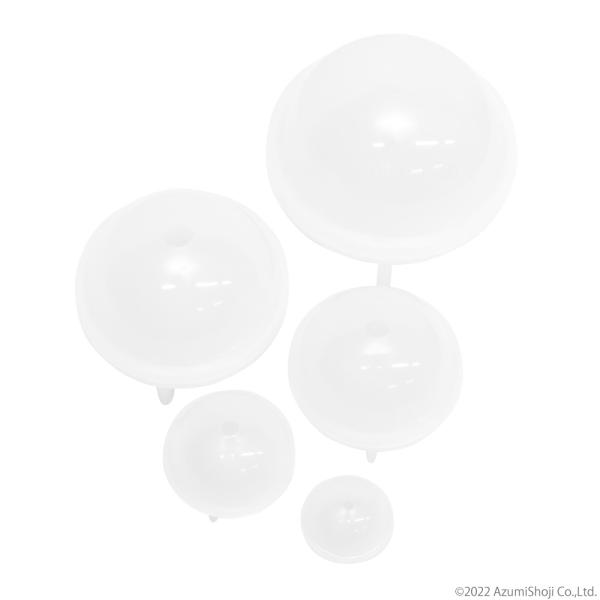 【球体シリコンモールド】レジンやキャンドル作りにピッタリなシリコンモールドです！【まんまる】コロンとした可愛らしいサイズ感なので、インテリアにも！【おすすめ】ドライフラワーや、精油などを入れると一気におしゃれなキャンドルが完成します！【準備...
