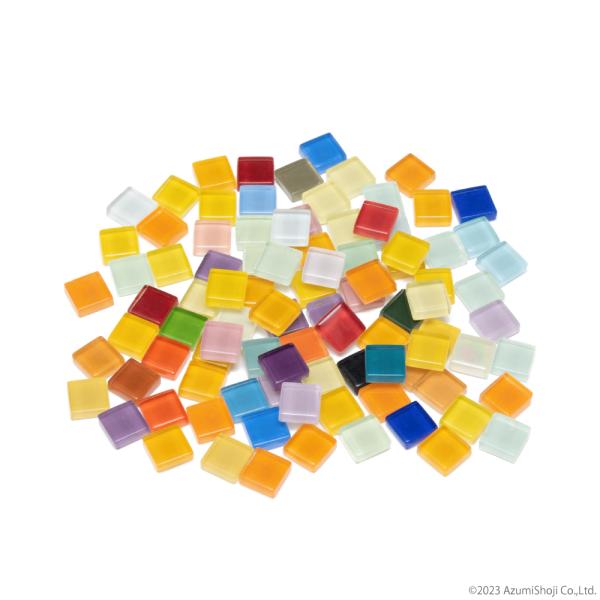 【カラフルなデザイン】赤、青、黄などの原色はもちろん、ホログラムのようなグラデーションカラーや、ラメが敷き詰められていてキラキラしたものなど様々な色がランダムで入っているので、貼るだけで鮮やかな印象になります。【隙間なく埋めやすい】サイズが...