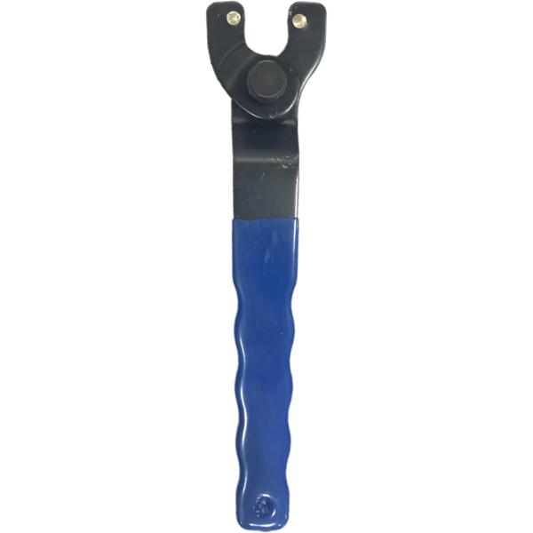 ダイアモンドガター交換時に。ディスクグラインダーのホイルナットの着脱に最適です。約19.5cm使用範囲:ピン径/直径4mm、軸間距離/10~30mmピン長:7mm