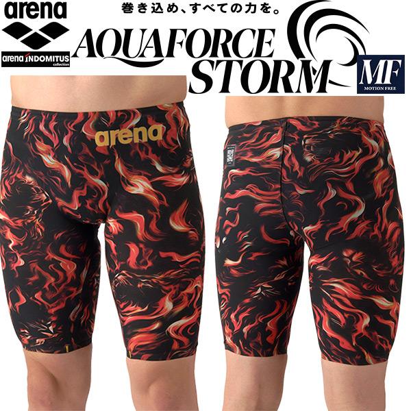 □素材:AQUAFORCE F FILM 12AQUAFORCE F FILMナイロン64%　ポリウレタン36%□カット:レーシングスパッツ（ハーフレッグ）□カラー:BKRD/ブラック×レッド□サイズ:SSS・SS・S・M・L・O□備考:競...
