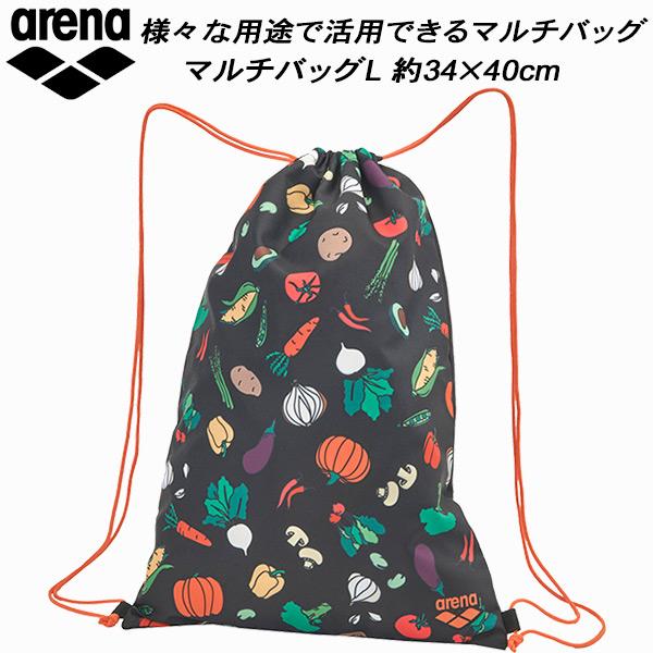 □素材:ポリエステル（裏PU加工）　□カラー:BKOR/ブラック×オレンジ□サイズ:約37×53cm□備考:カラフルでみずみずしいフレッシュさを表現した野菜をモチーフにした見た目も楽しいデザイン試合会場や招集所でウェアやスイミング用品を収納...