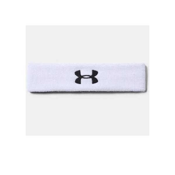 商品は実店舗在庫共有の為、完売の際はご容赦願います機能：高機能繊維を使用したヘッドバンド（スウェットバンド） 速乾性に優れた素材で汗をすばやく発散 UAロゴ刺繍入りカラー：ホワイト/ブラック幅：5cm素材：ポリエステル、ポリウレタン