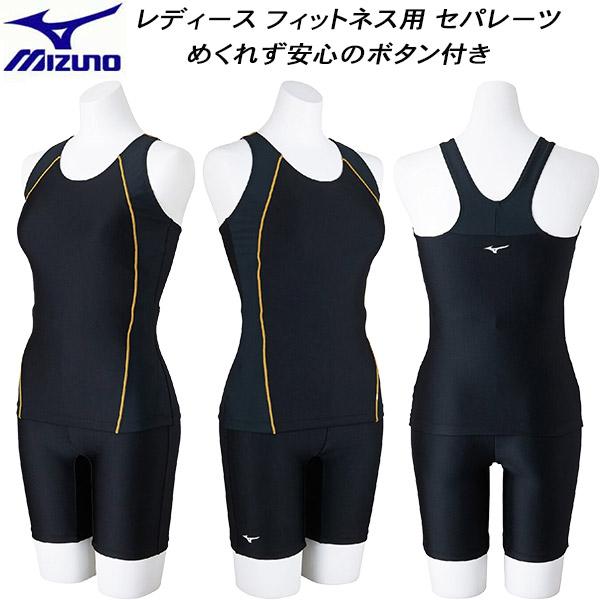 □素材:ポリエステル84% ポリウレタン16%□カット【セパレーツ】股下／約17.5cm（Mサイズ）肩甲骨を動かしやすいバックストラップ形状を採用□カラー:91/ブラック×ブラック□サイズ:S・M・L・XL□備考:泳ぐためのセパレーツ水着胸...