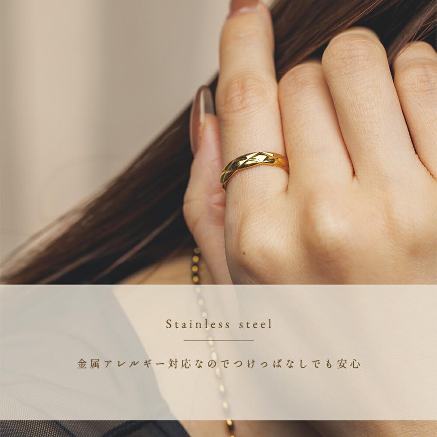 指輪 レディース ステンレス リング (333)キルティング加工 選択 指輪 レディース ステンレス リング (333)キルティング加工 選択