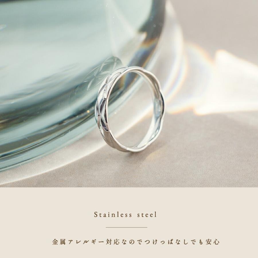 指輪 レディース ステンレス リング (343) キルティング加工 選択可 銀色 金色 メンズ ゴールド : mico.lor - 通販 - Yahoo!ショッピング