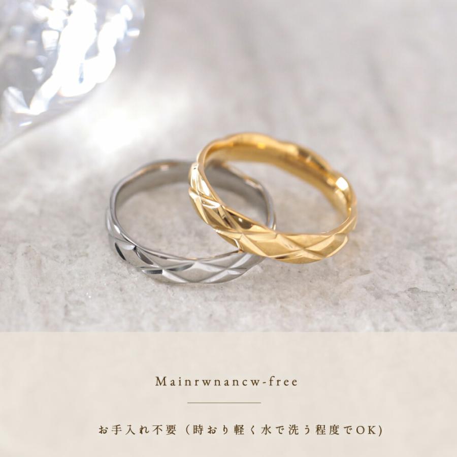 指輪 レディース ステンレス リング (343) キルティング加工 選択可 銀色 金色 メンズ ゴールド : mico.lor - 通販 - Yahoo!ショッピング
