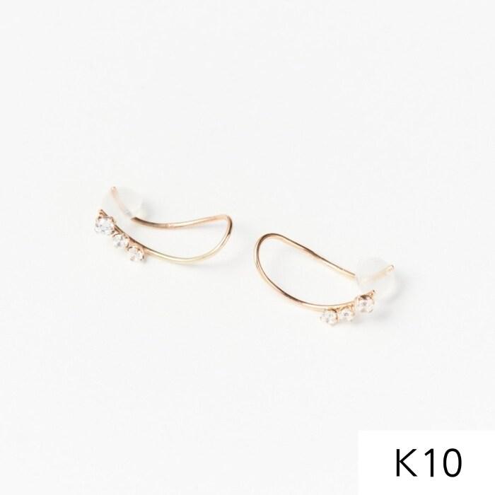 Phoebe 【K10】ラインビジューピアス＆イヤリング／BOX＆ショッパーつき : マルイ(丸井)Yahoo!店 - 通販 - Yahoo!ショッピング