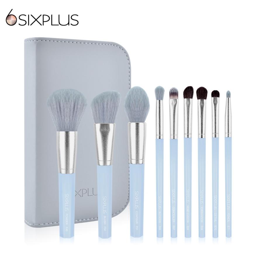 SIXPLUS 八角メイクブラシ9本セット(ブルー) :CA0003449601:マルイ(丸井)Yahoo!店 - 通販 - Yahoo!ショッピング