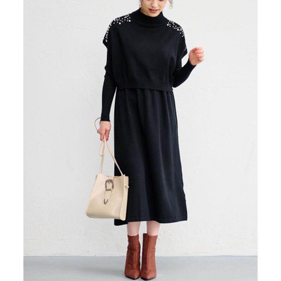 RANAN（ラナン） パール付ニットアンサンブル : マルイ(丸井)Yahoo!店