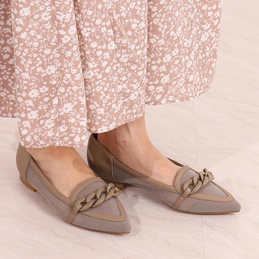 アルテミス by ダイアナ（artemis by DIANA）/フィッシュネットチェーンフラットシューズ artemis by DIANA（アルテミス by ダイアナ） フィッシュネット