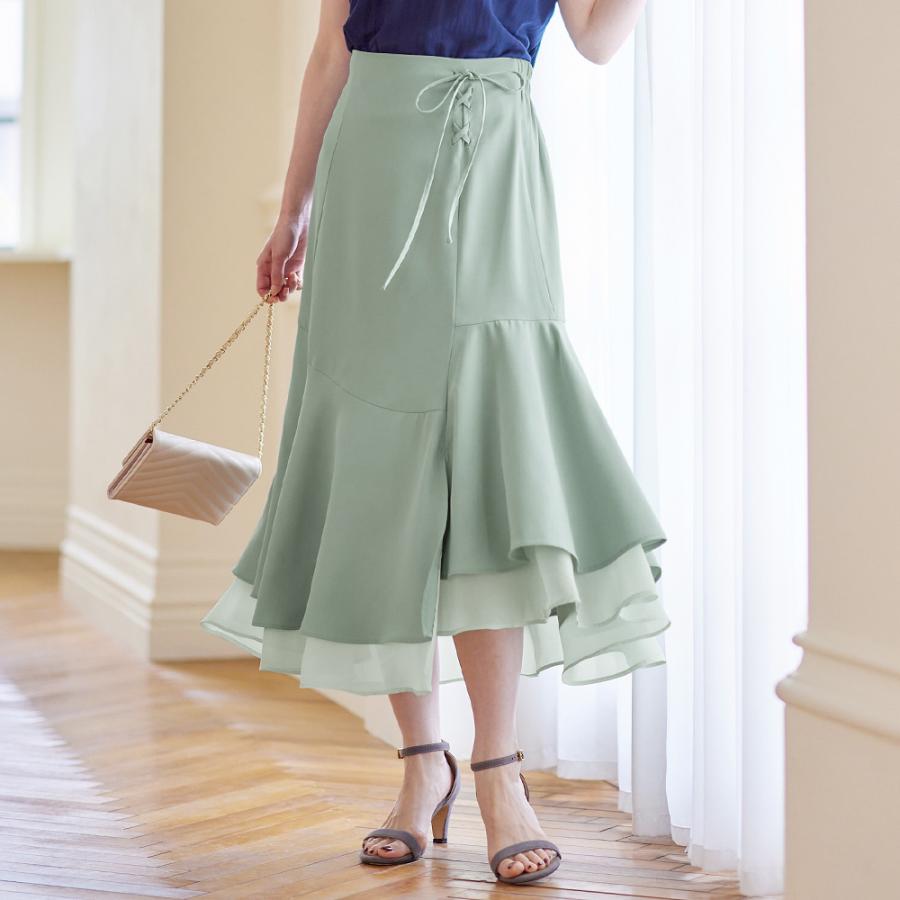 alotta アシメ切替裾シフォンスカート : マルイ(丸井)Yahoo!店 - 通販 - Yahoo!ショッピング