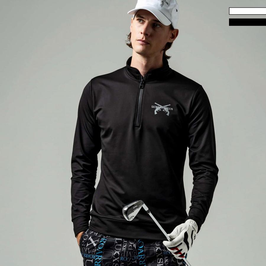 LUXEAKMPLUS×roar ゴルフ ハーフジップモックネックTシャツ : マルイ(丸井)Yahoo!店 - 通販 - Yahoo!ショッピング
