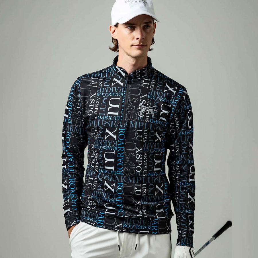 LUXEAKMPLUS×roar ゴルフ 総柄ロゴハーフジップTシャツ : マルイ(丸井)Yahoo!店 - 通販 - Yahoo!ショッピング