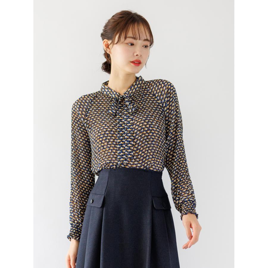 Karl Park Lane プリント プリーツボウタイブラウス : マルイ(丸井)Yahoo!店 - 通販 - Yahoo!ショッピング