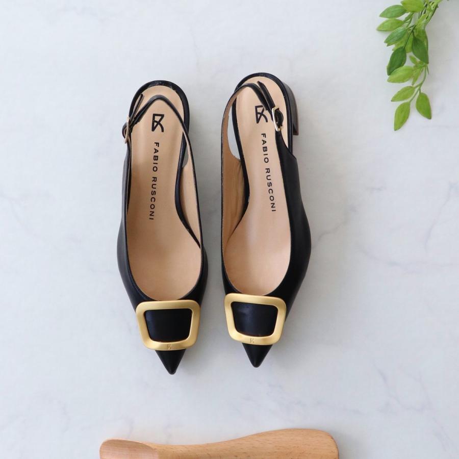 FABIO RUSCONI RUSCONI 3cmヒール ポインテッドトウバックルバックバンド : マルイ(丸井)Yahoo!店 - 通販 - Yahoo!ショッピング