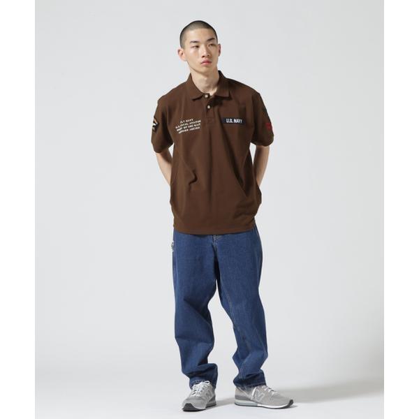 AVIREX（アヴィレックス） ネイバル パッチド ポロシャツ／NAVAL