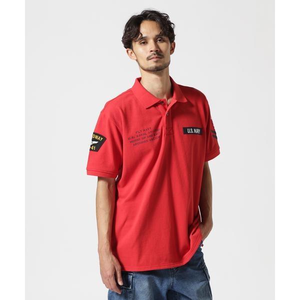 AVIREX（アヴィレックス） ネイバル パッチド ポロシャツ／NAVAL